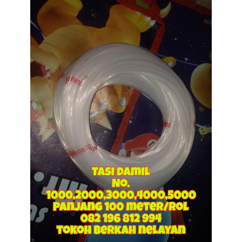 Jual Tasi Damil Warna Putih Panjang 100 Meter/rol cocok untuk senar ...