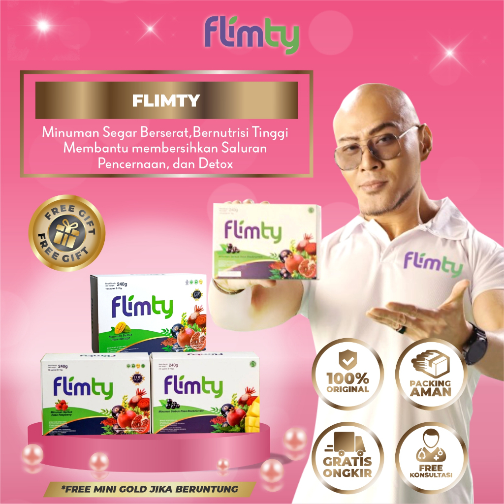 Jual FLIMTY FIBER ORIGINAL 1 BOX 16 SACHET PELANGSING DIET OBAT BPOM ...