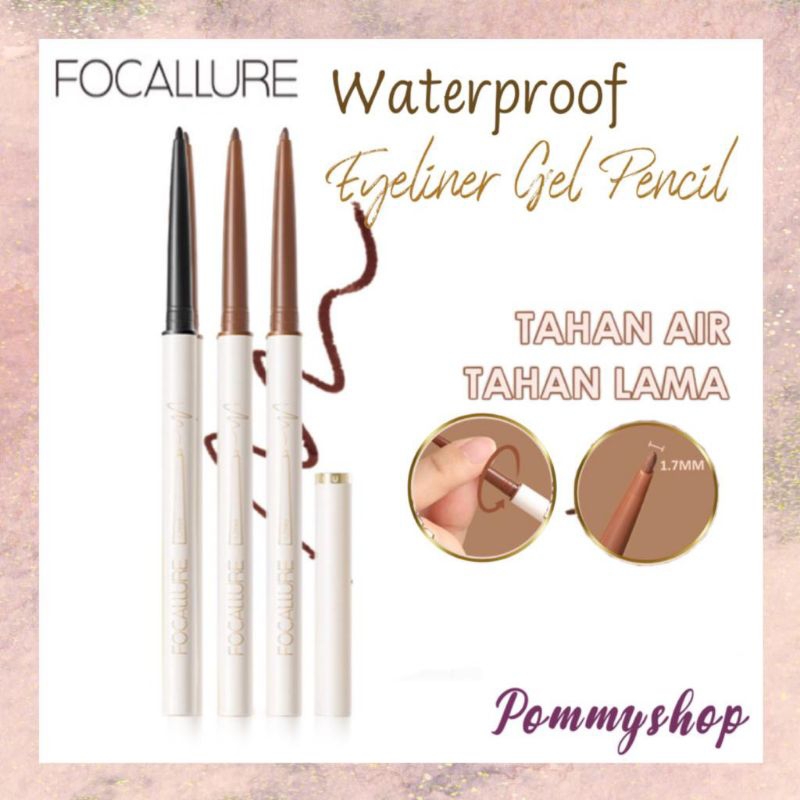 Jual Focallure Eyeliner Gel Pencil Waterproof / Perfectly Defined Gel ...