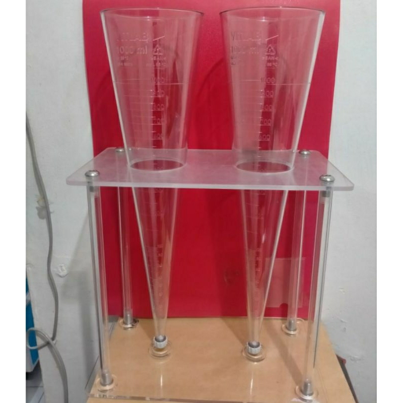 Jual Rack Sedimentation Cone. Bisa untuk 2 Sedimentation. Tidak ada ...