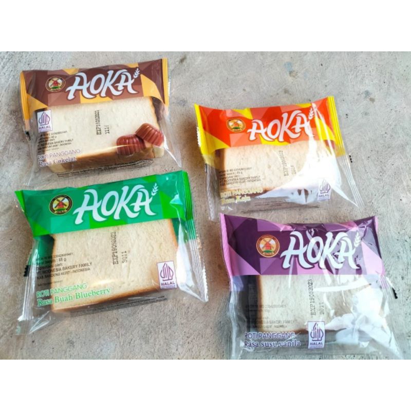 Jual Aoka roti panggang 1 dus isi 60 pieces | Shopee Indonesia