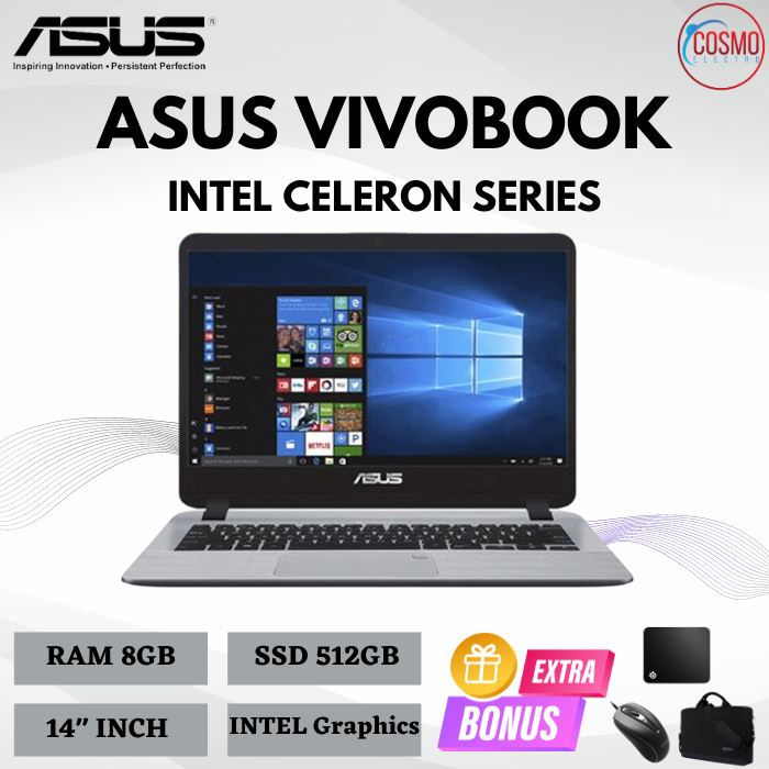 Jual LAPTOP ASUS INTEL CELERON SERIES | RAM 8GB SSD 512GB | 14 INCH ...