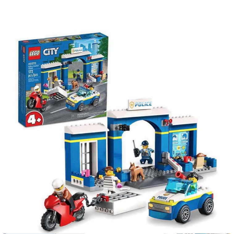 Jual LEGO City 60370 Police Station Chase Building Toy Set (172 Pieces ...
