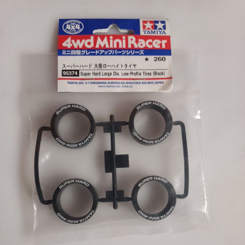 Jual TAMIYA 95374 SUPER HARD LARGE DIA LOW PROFILE TIRES BLAck | Shopee ...