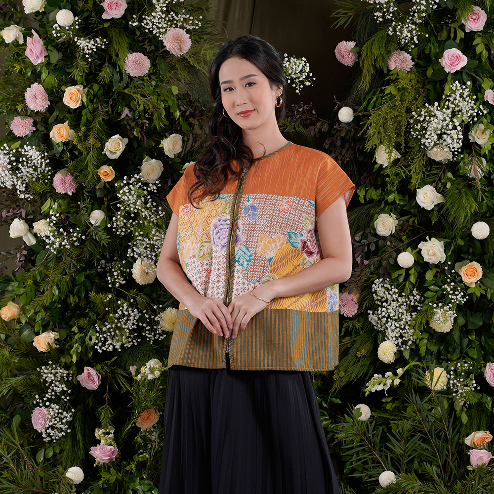 Jual NONA RARA - Dhira Encim T2268, Baju Batik Kasual Modern | Shopee ...