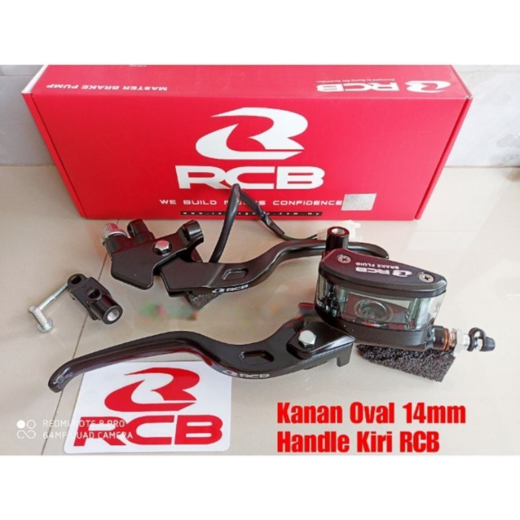 Jual Master rem kanan E2 oval 14mm + Handle kiri RCB Original | Shopee Indonesia