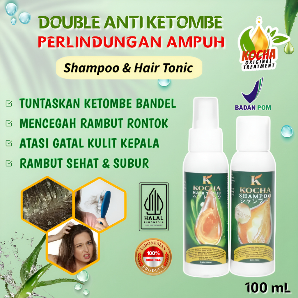 Jual Shampoo Anti Ketombe Paling Ampuh Atasi Rambut Rontok Ginseng Hair Fall Treatment Kocha ...