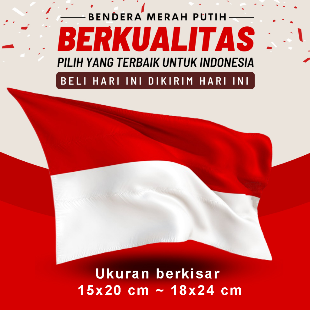 Jual Bendera Merah Putih Negara Indonesia Klebet Bendera Agustusan ...