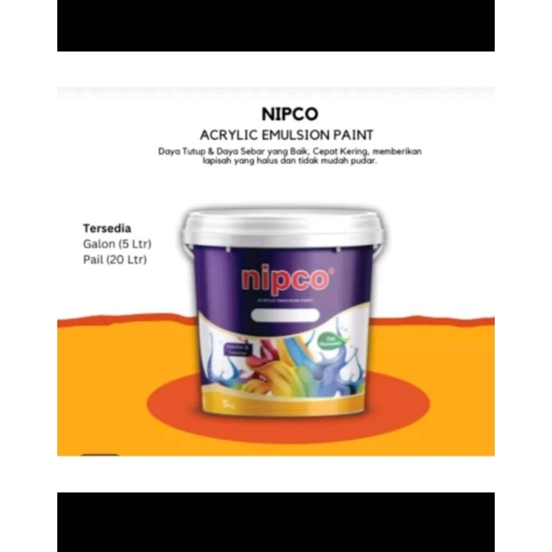 Jual Cat Tembok NIPCO 5KG murah Gosend | Shopee Indonesia