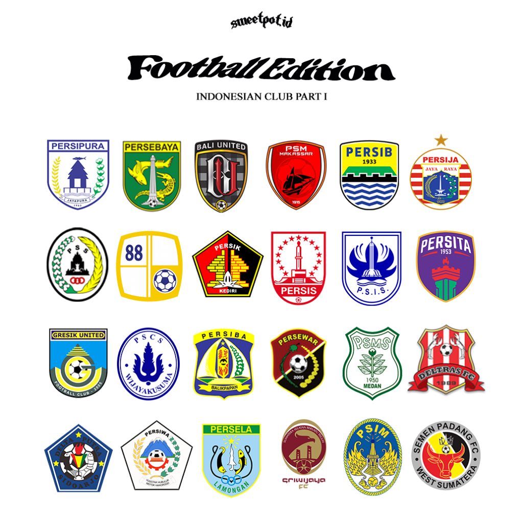 Jual STICKER LOGO KLUB LIGA / STICKER KLUB LIGA 1 / STICKER BIJIAN ...