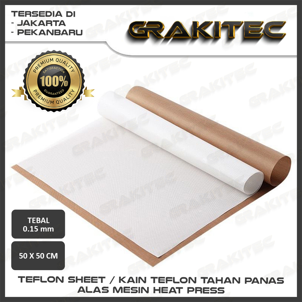 Jual Teflon Sheet / Kain Teflon Tahan Panas Serbaguna / Alas Mesin ...