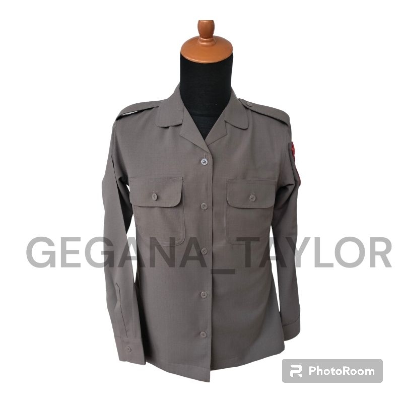 Jual SERAGAM PDH POLWAN /1STEL PDH POLWAN HIJAB | Shopee Indonesia