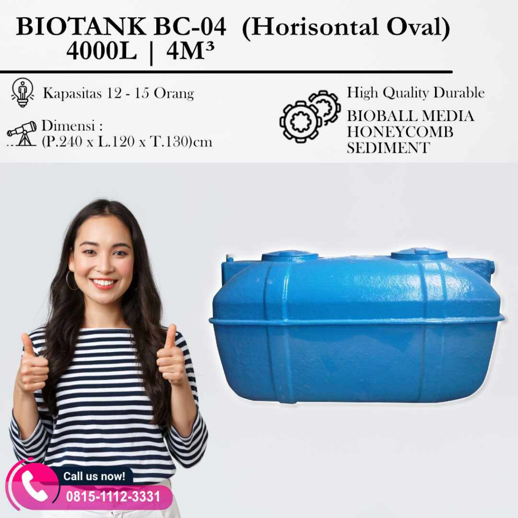 Jual BIOTANK BIOTECH 4M3 BIOFIL 4000 Liter | Shopee Indonesia