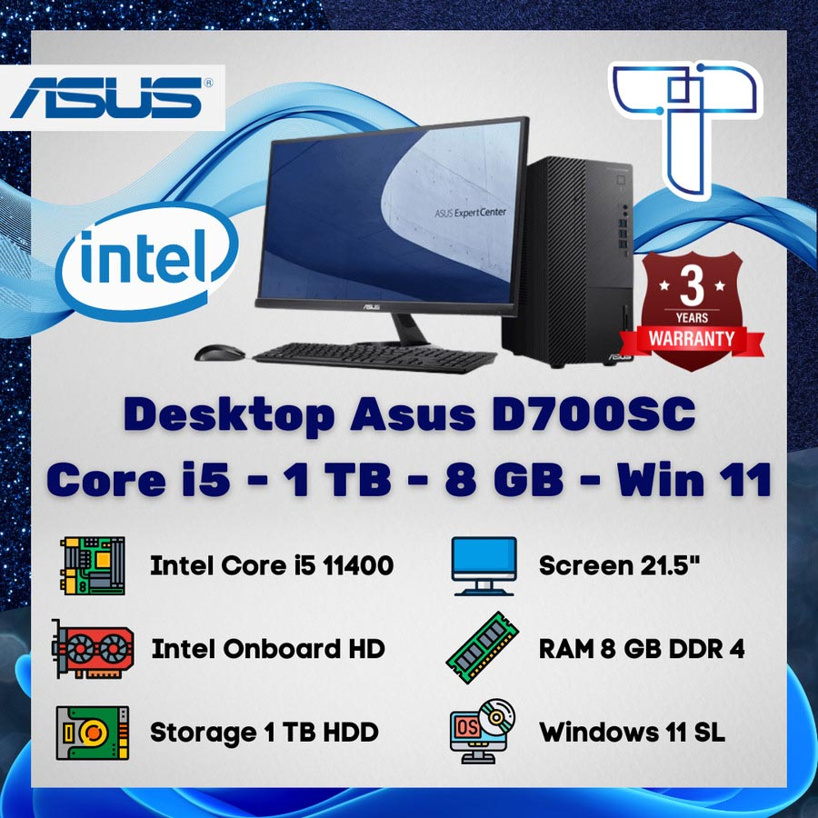 Jual Asus D700SC Desktop PC - Core i5 - 1 TB - 8 GB - Windows 11 ...