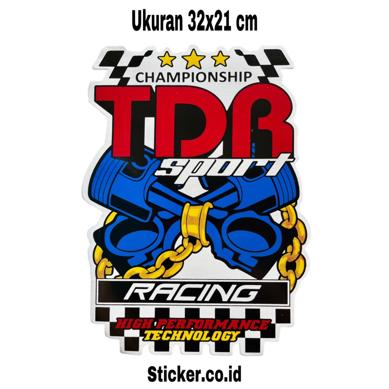 Jual Sticker TDR Racing Ukuran 32x21 cm | Shopee Indonesia