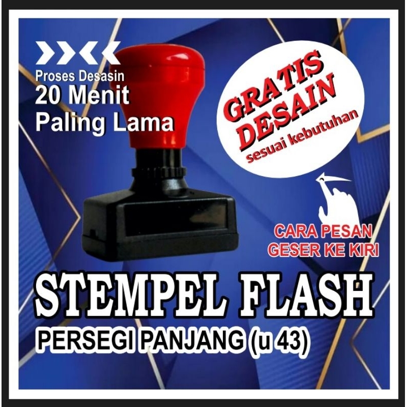 Jual stempel persegi panjang. stempel otomatis stempel langsung pake ...