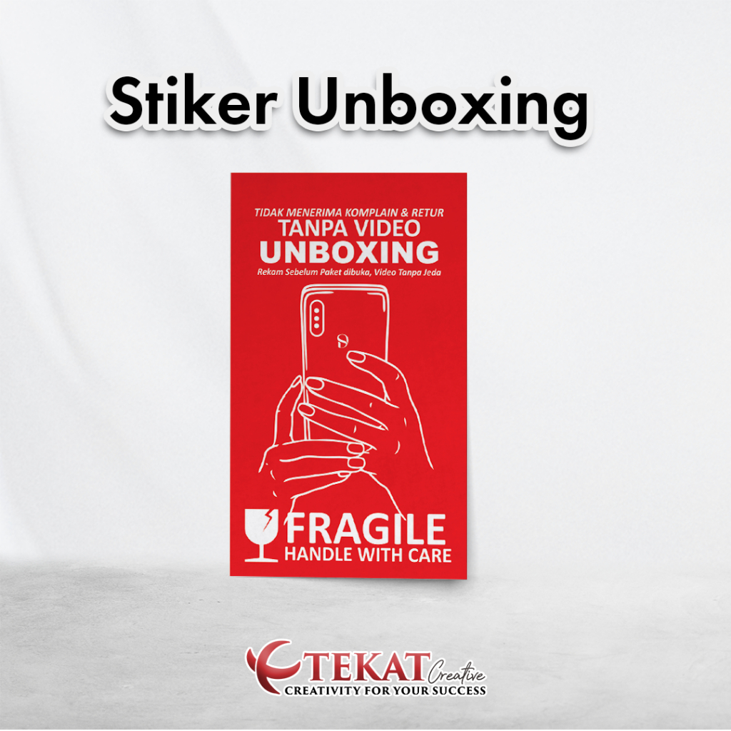 Jual Stiker Label / Setiker segel / FRAGILE & UNBOXING LABEL / STIKER ...