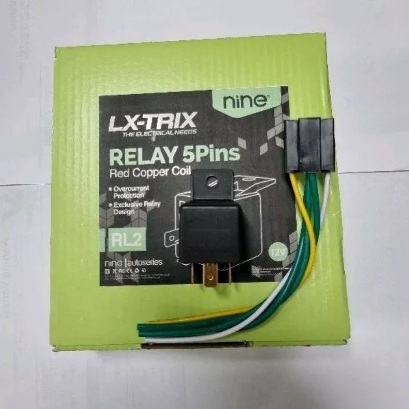 Jual RELAY LUMINOS NINE RL2 RILEY 5 KAKI 40A 12V MOTOR MOBIL + SOKET ...