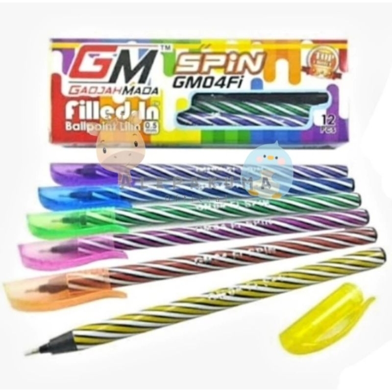 Jual PULPEN/PEN LILIN ULIR GM SPIN GM04FI 0,5 MM | Shopee Indonesia