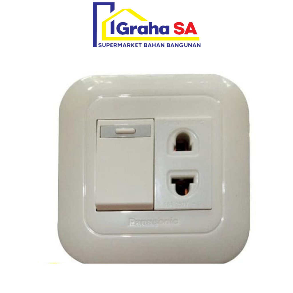 Jual PANASONIC SAKLAR SERI+STOP KONTAK UNIVERSAL | Shopee Indonesia