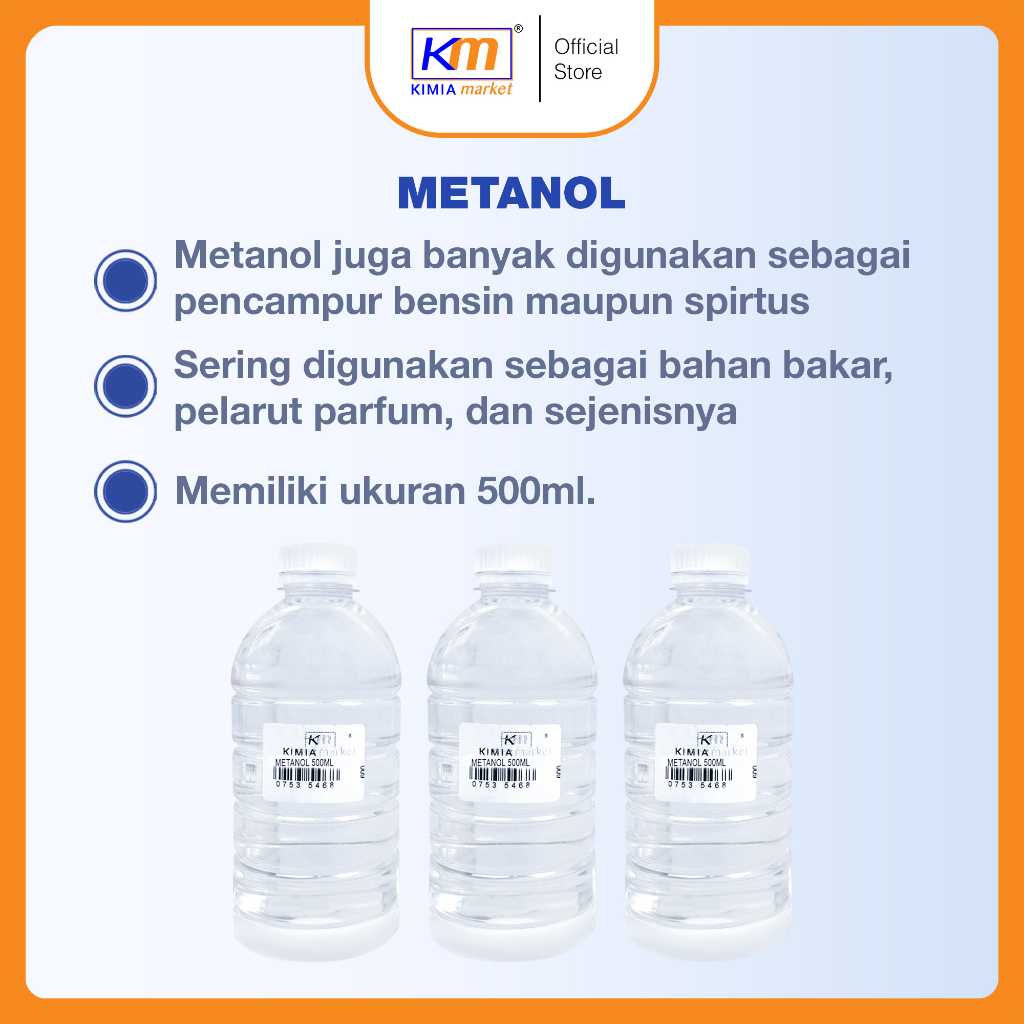 Jual Metanol Pelarut Parfum Pembersih Botol Parfum Ukuran 500ml ...