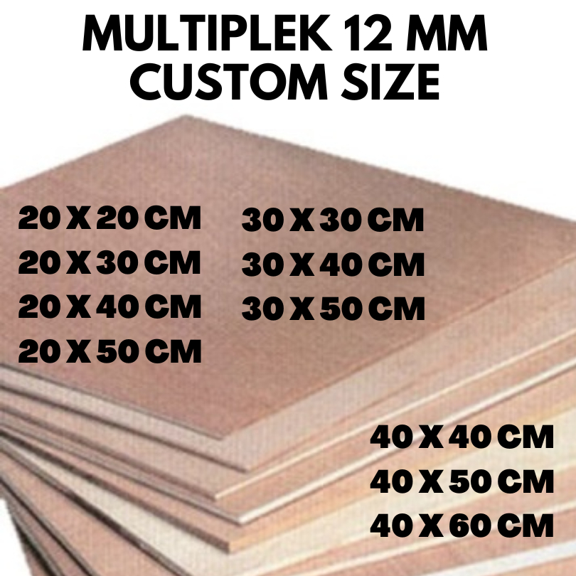 Jual MULTIPLEK / TRIPLEK 12 MM berbagai ukuran CUSTOM | Shopee Indonesia