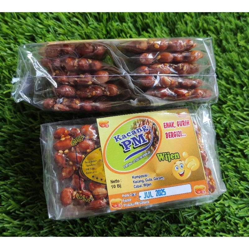 Jual Stok baru! Kacang wijen legendaris isi 10 kacang pedas manis wijen ...