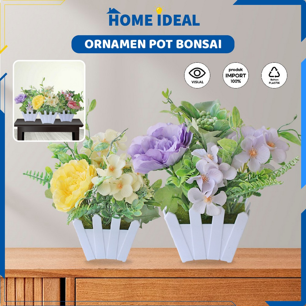 Jual Bunga Hias Mawar Bulan Plastik Artificial Flower / Dekorasi ...