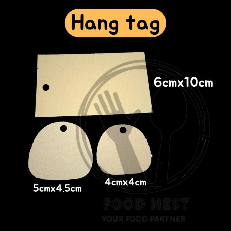 Jual HANG TAG / HANGTAG KRAFT POLOS PROPORASI READY STOCK / HANGTAG ...
