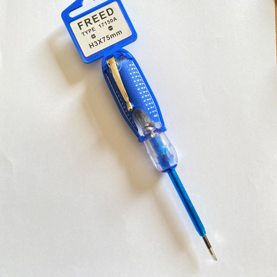 Jual Obeng Test Pen Obeng Tespen Warna Warni Bolak Balik Plus Minus ...