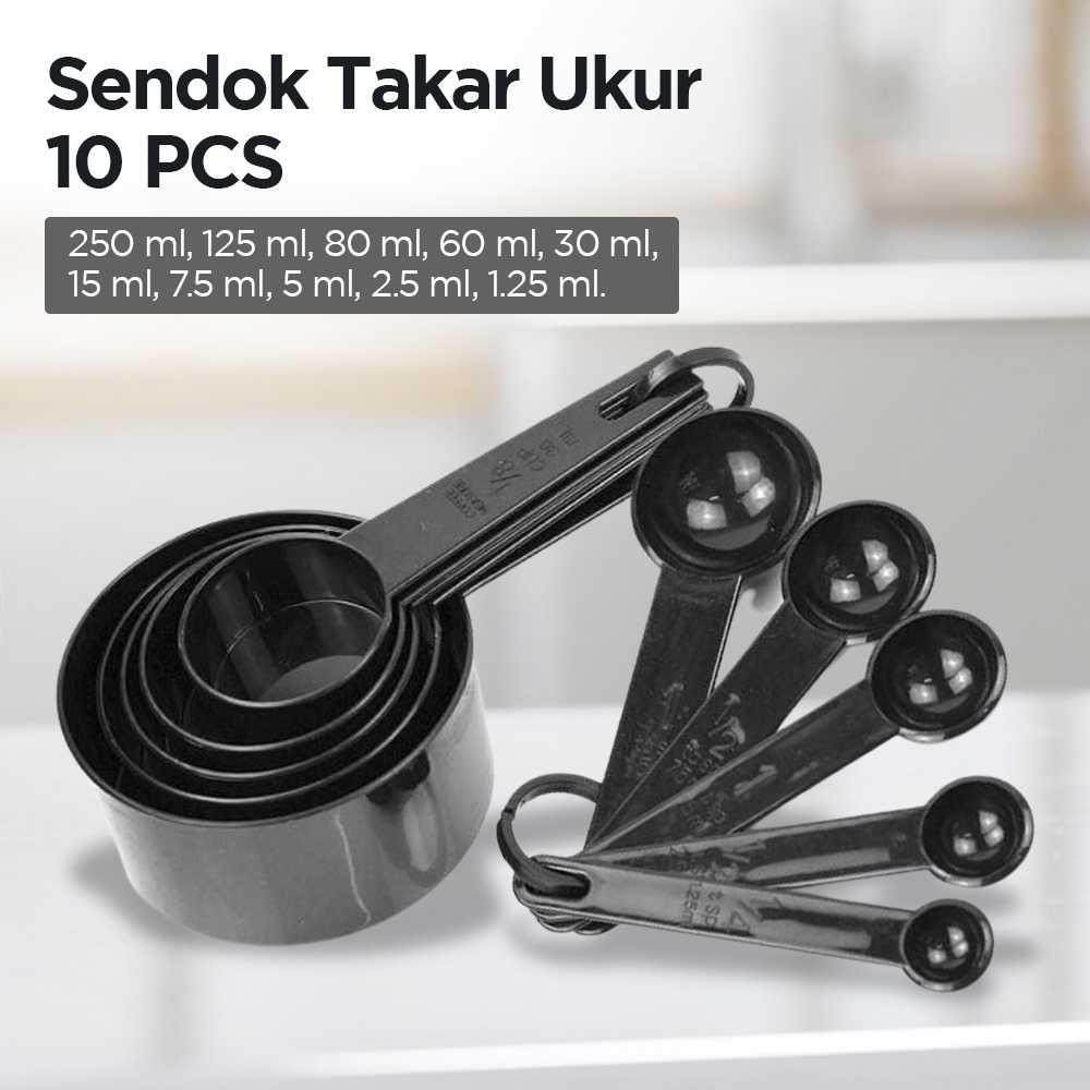 Jual VEICA Sendok Takar Ukur Cup Measuring Spoon 10 PCS | Shopee Indonesia