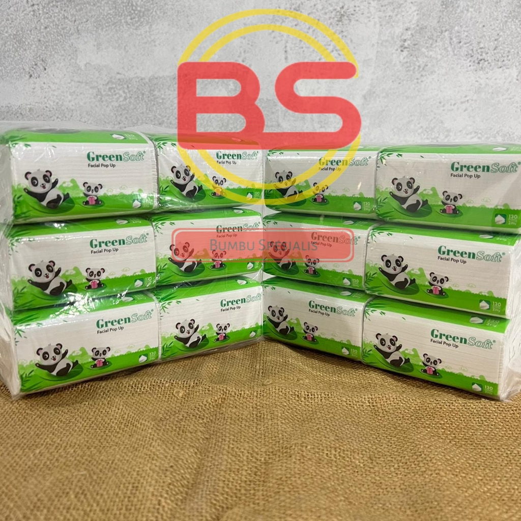 Jual Tissue Green Soft Facial Pop Up 130 Lembar (2ply) | Shopee Indonesia
