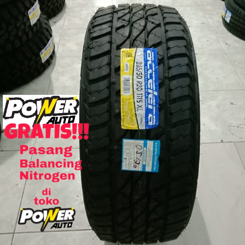 Jual ban mobil semi cangkul ACCELERA OMIKRON A/T 265 50 R20 fortuner strada | Shopee Indonesia