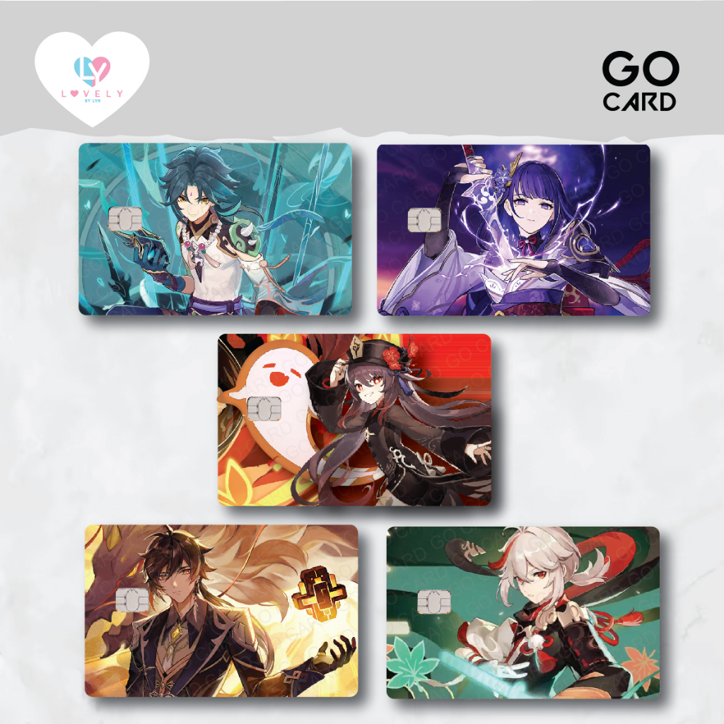 Jual Sticker Kartu ATM Genshin Impact Hologram Emoney Flazz Sticker ...
