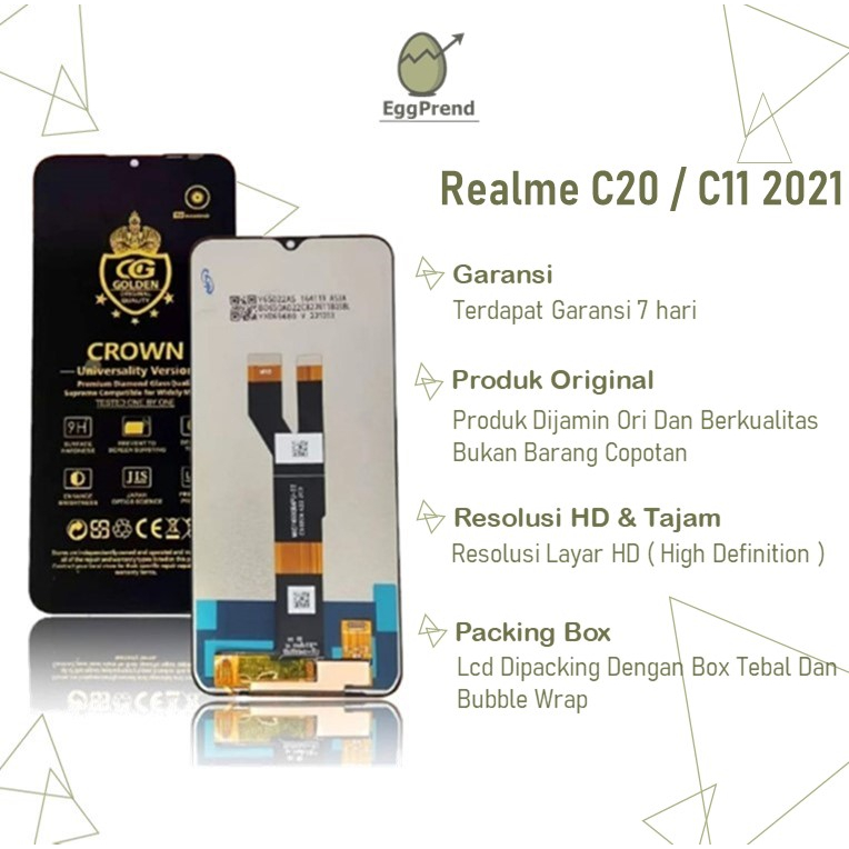 Jual LCD TOUCHSCREEN REALME C20 / C11 2021 / NARZO 50I / C21 COMPLETE ORIGINAL FULLSET / LCD ...