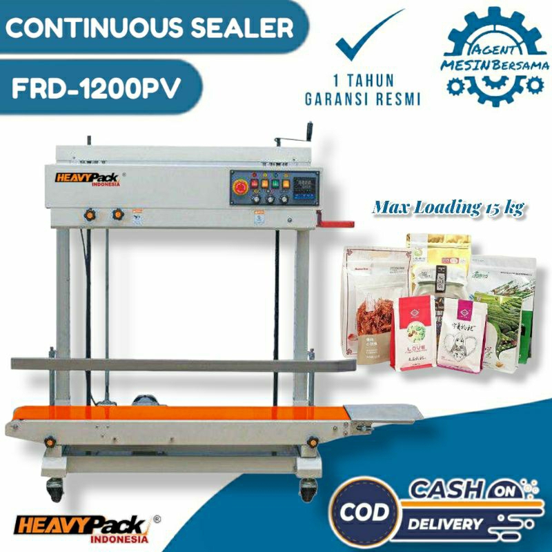 Jual Mesin Continuous Band Sealer FRD-1200PV Segel Plastik Kemasan Besar Heavypack | Shopee ...