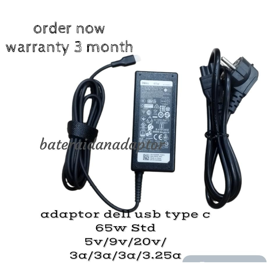 Jual Adaptor Dell USB Type C 65W STD | Shopee Indonesia