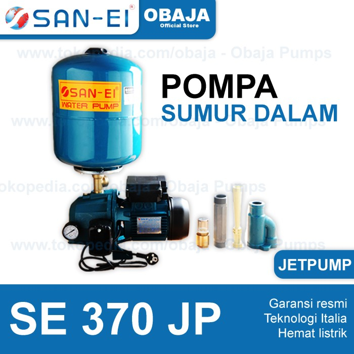 Jual San Ei SE 370 JP Dengan Tabung / Pompa Air Sumur Dalam Jet Pump Otomatis SE 370 JP San Ei ...