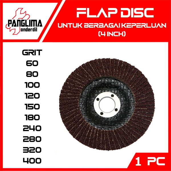 Jual Flap Disc 60-80-100-120-150-240-180-280-320-400 Amplas-Ampelas Gerinda-Gurinda Mata Susun ...