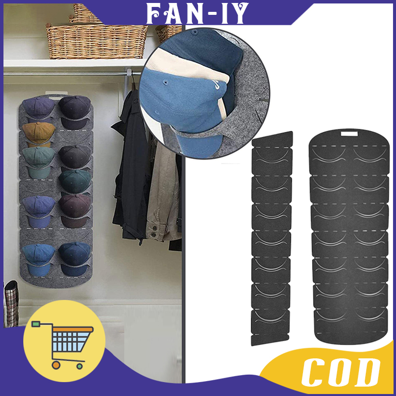 Jual Tempat Menyimpan Topi / Dinding -Mounted Felt Hat Storage / Klip ...