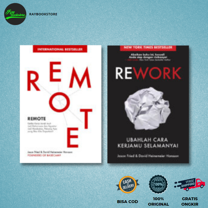 Jual Buku Remote & Rework - Jason Fried and David Heinemeier - Rene ...