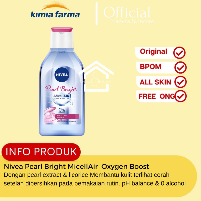 Jual NIVEA PEARL BRIGHT MICELLAIR OXYGEN BOOST | Nivea Pear Bright ...