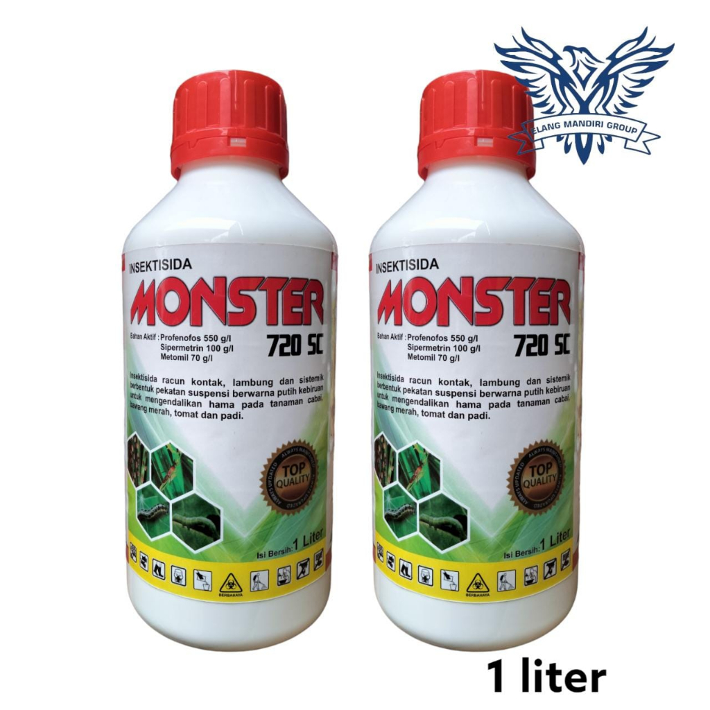 Jual MONSTER 720 SC 1 Liter Insektisida Profenofos Sipermethrin Metomil ...