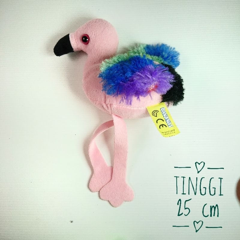 Jual Boneka Cantik Burung Flamingo Pink Sayap Rainbow Kecil Lucu ...
