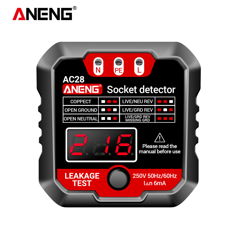 Jual Aneng AC28 Digital Smart Socket Tester Detector Voltage Test ...