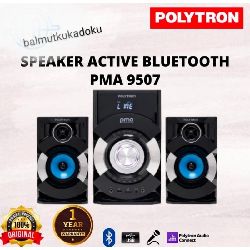 Jual SPEAKER POLYTRON BLUETOOTH PMA 9507 PMA9507 100% ORI FM RADIO | Shopee Indonesia