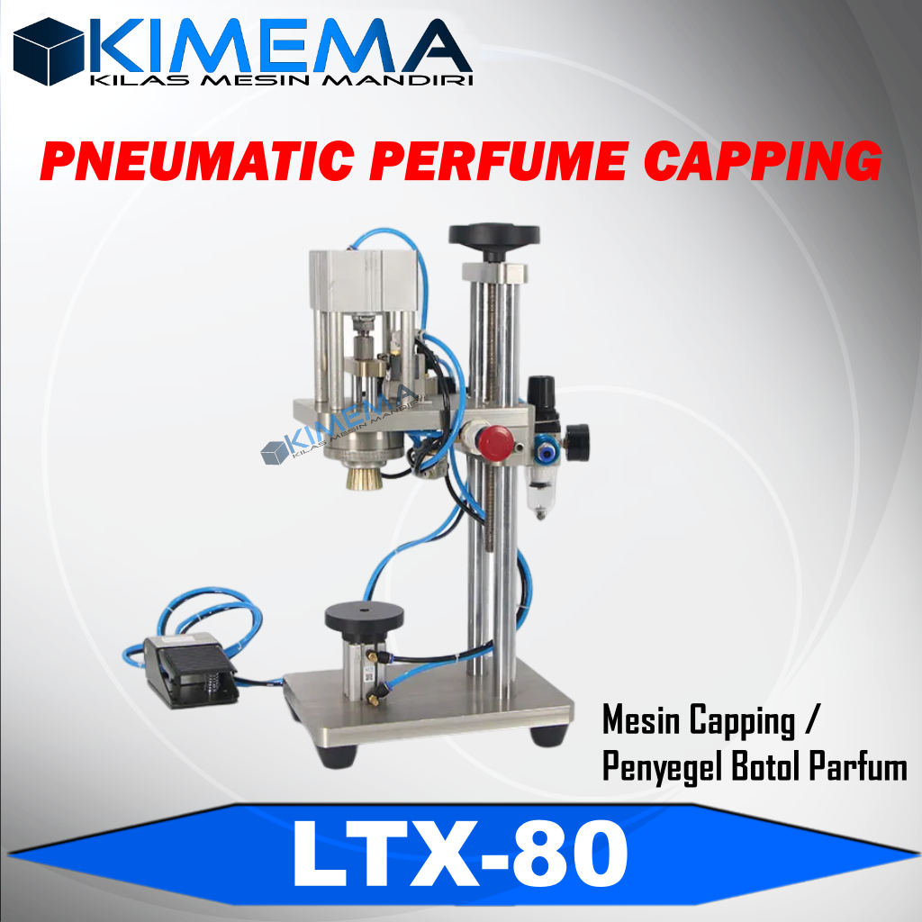 Jual LTX-80 Pneumatic Perfume Capping Machine / Mesin Capping Botol ...
