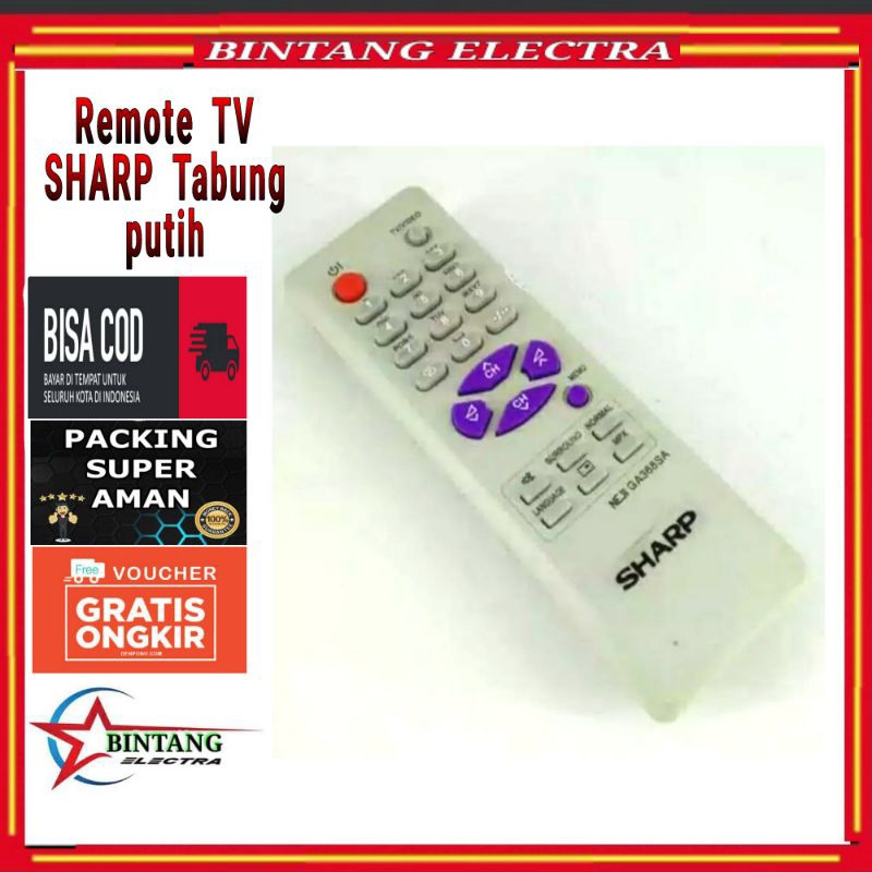 Jual remote tv sharp putih | Shopee Indonesia