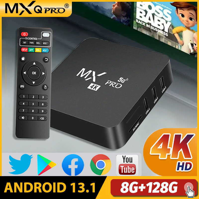 Jual Android Tv Box 4k 5g MXQ Pro Smart TV Box 4G+64G&8G+128GAndroid ...