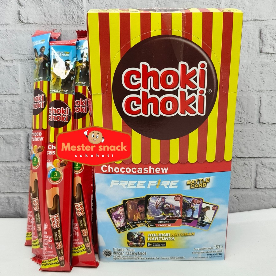 Jual Choki-Choki Chococashew / Coki-Coki (1 Box isi 20 stik) | Shopee Indonesia